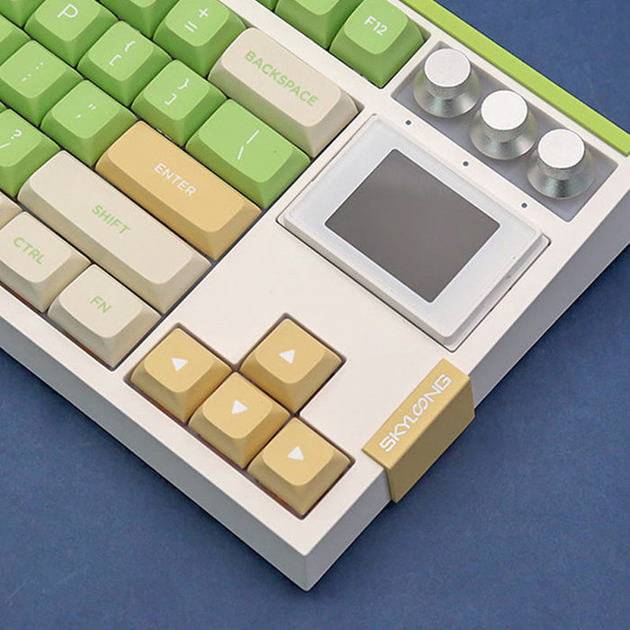 SKYLOONG GK87 Pro Green Wireless Mechanical Keyboard with TFT Screen ...