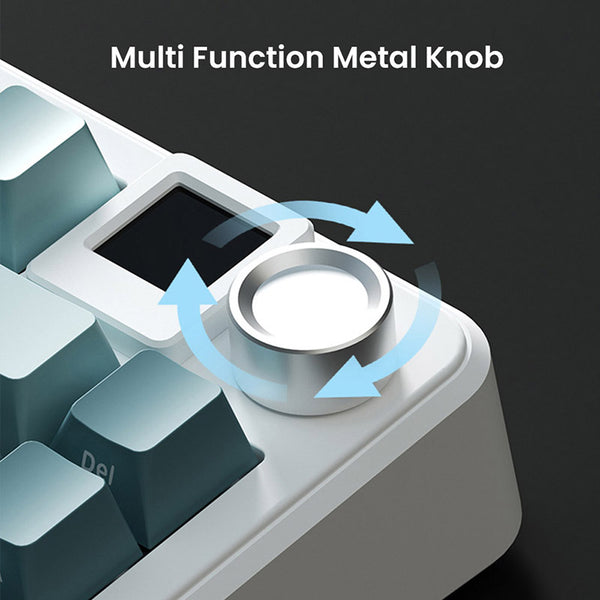 Weikav WK75-S Tri-mode Mechanical Keyboard with TFT Screen - WhatGeek
