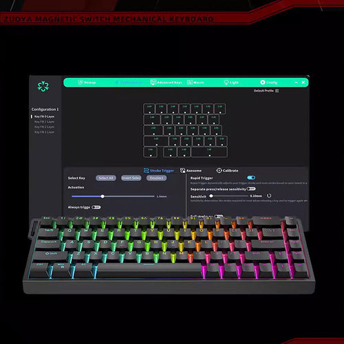 ZUOYA HE65 Wired Magnetic Switch Mechanical Gaming Keyboard - WhatGeek