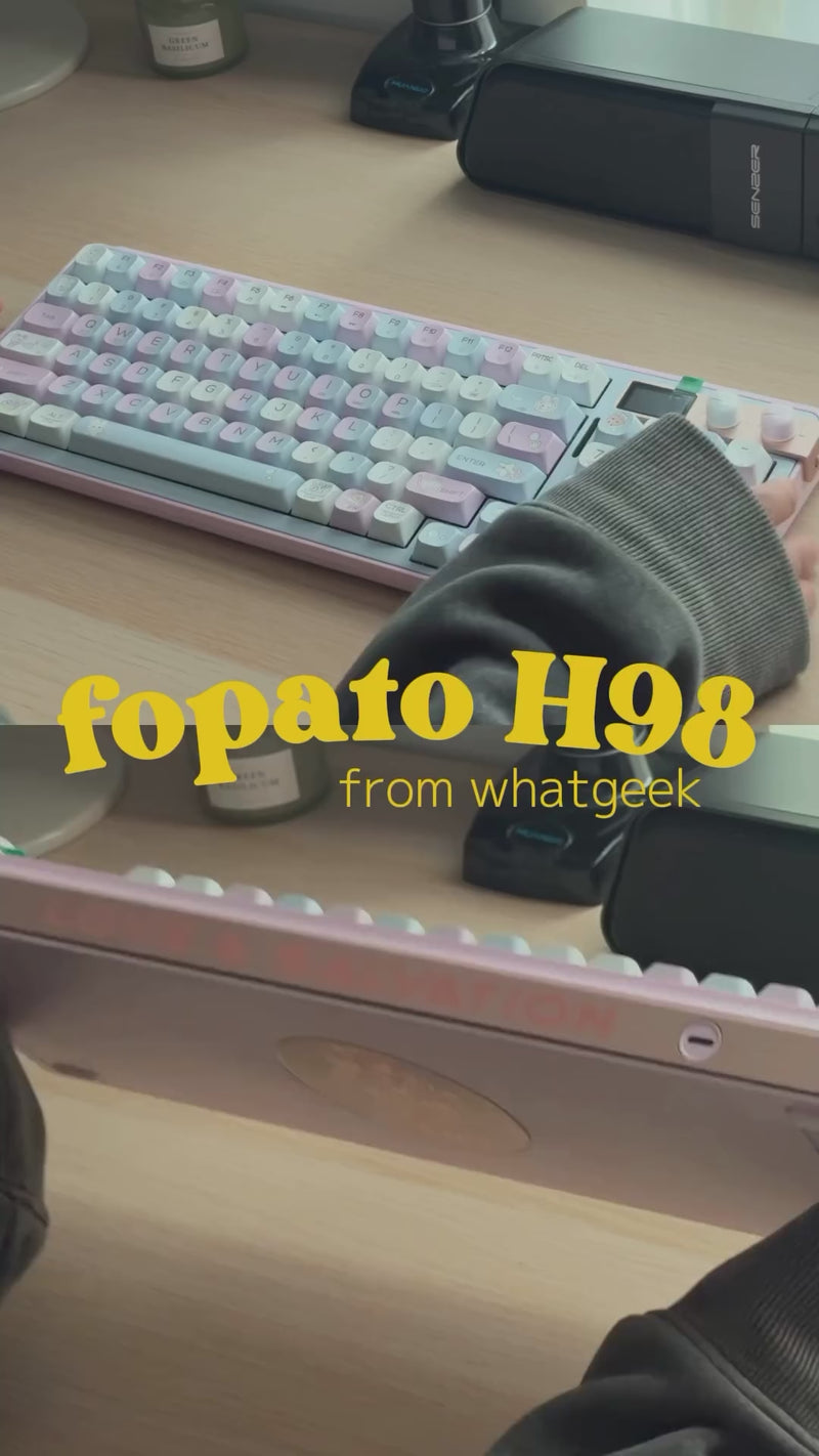 FOPATO H98 Wireless Mechanical Keyboard With TFT Screen - WhatGeek