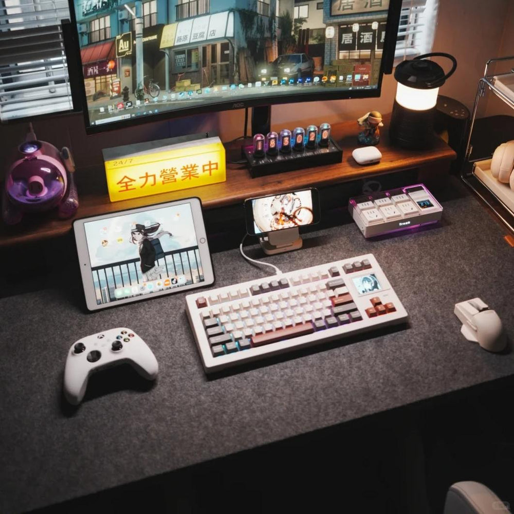 SP-STAR D82 PRO HiFi Mechanical Keyboard 2.4-inch Customizable IPS ...