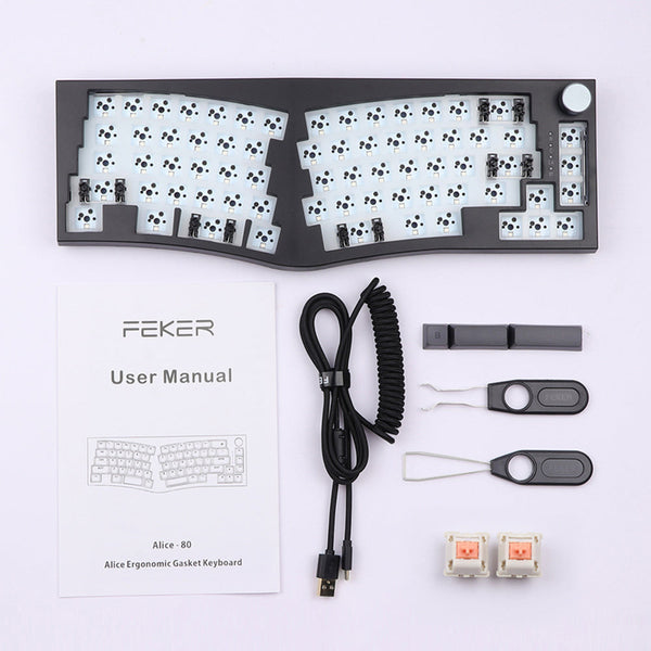 FEKER Alice80 Custom Keyboard DIY Kit - WhatGeek