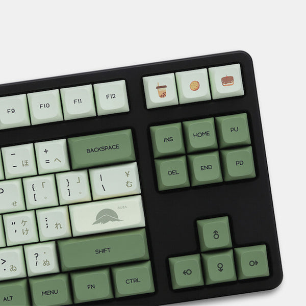 ACGAM Matcha Japanese Layout XDA Profile Keycap Set 124 Keys - WhatGeek