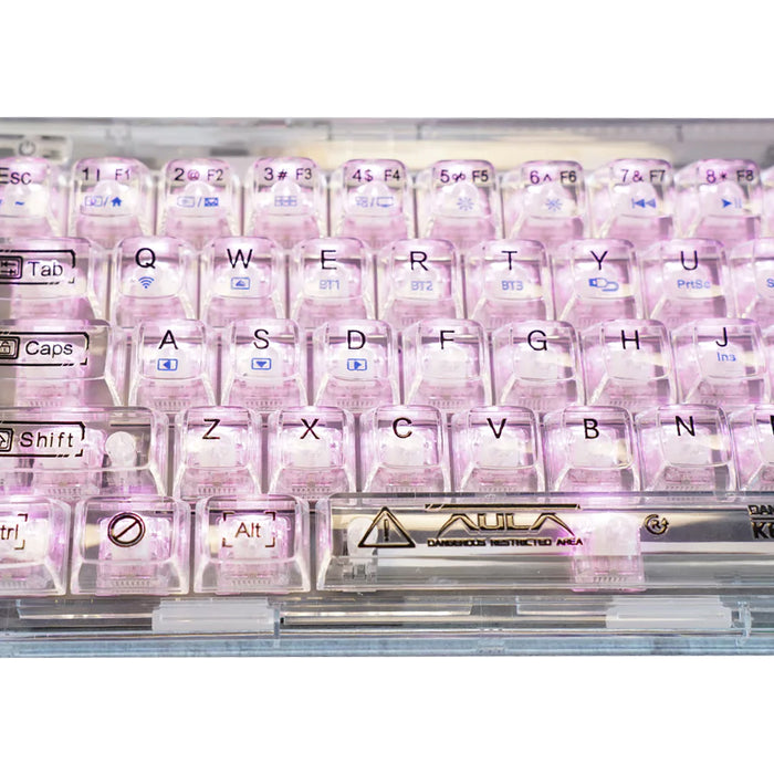 AULA F68 Transparent Gasket RGB Mechanical Keyboard - WhatGeek