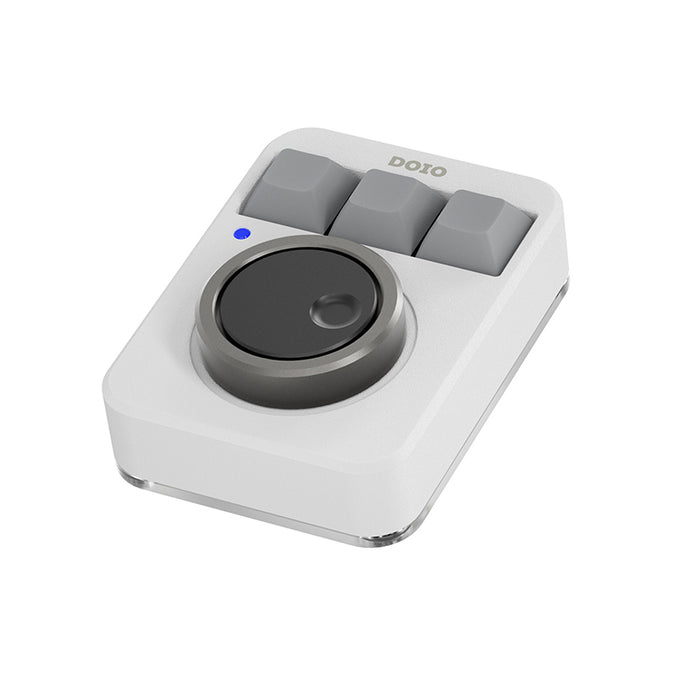 DOIO KB03-01K Macro Keyboard 3 Keys + 1 Knob Macro Pad - WhatGeek