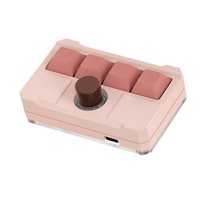 DOIO KB04-01 Macro Keyboard 4 Keys + 1 Knob Macro Pad - WhatGeek