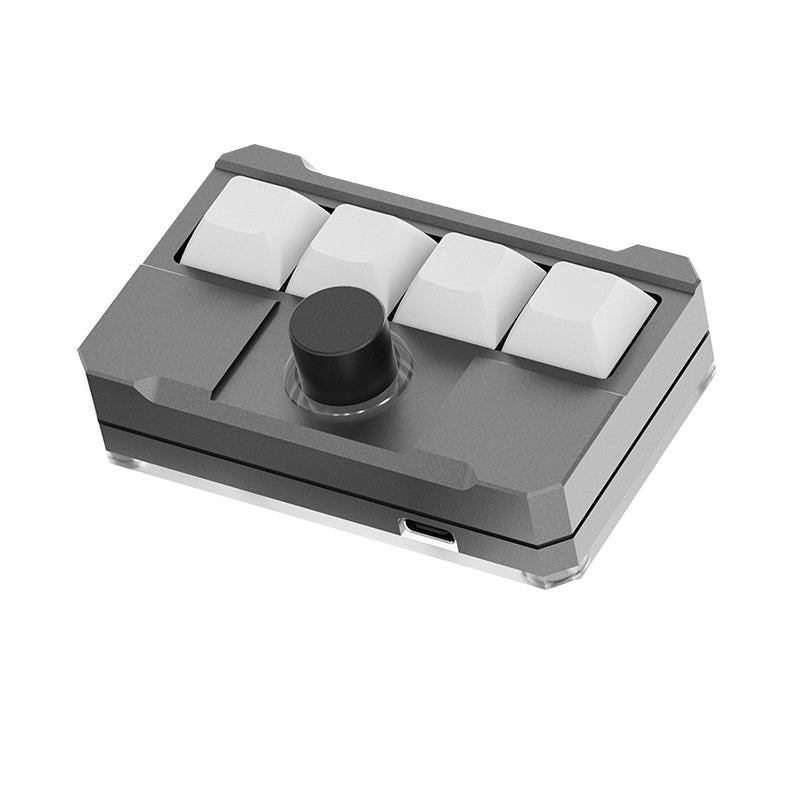 DOIO KB04-01 Macro Keyboard 4 Keys + 1 Knob Macro Pad - WhatGeek