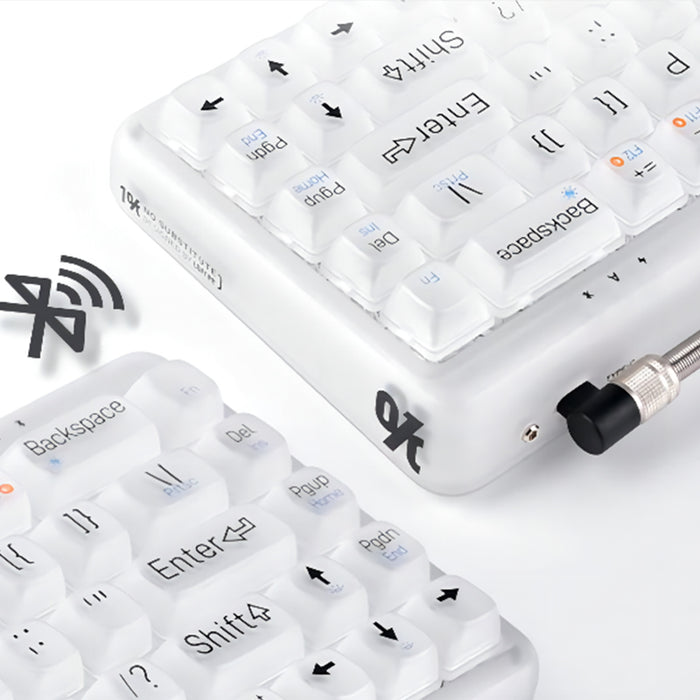 Lofree 1% Dual Mode Transparent Keyboard - WhatGeek