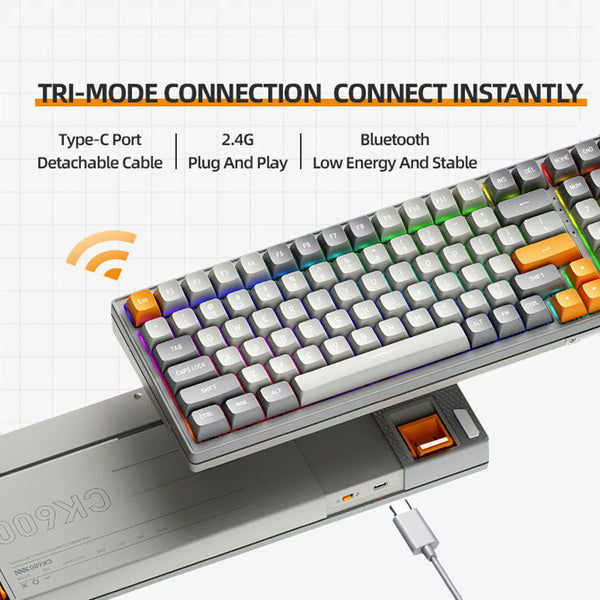 Machenike CK600 Wireless Mechanical Keyboard- WhatGeek