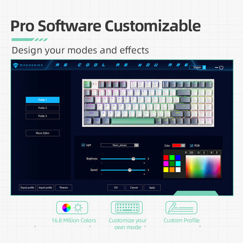 Machenike K500 Wire Mechanical Keyboard - WhatGeek