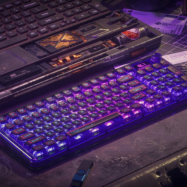 PIIFOX Cyberpunk ASA Profile PBT Keycap Set 117 Keys - WhatGeek