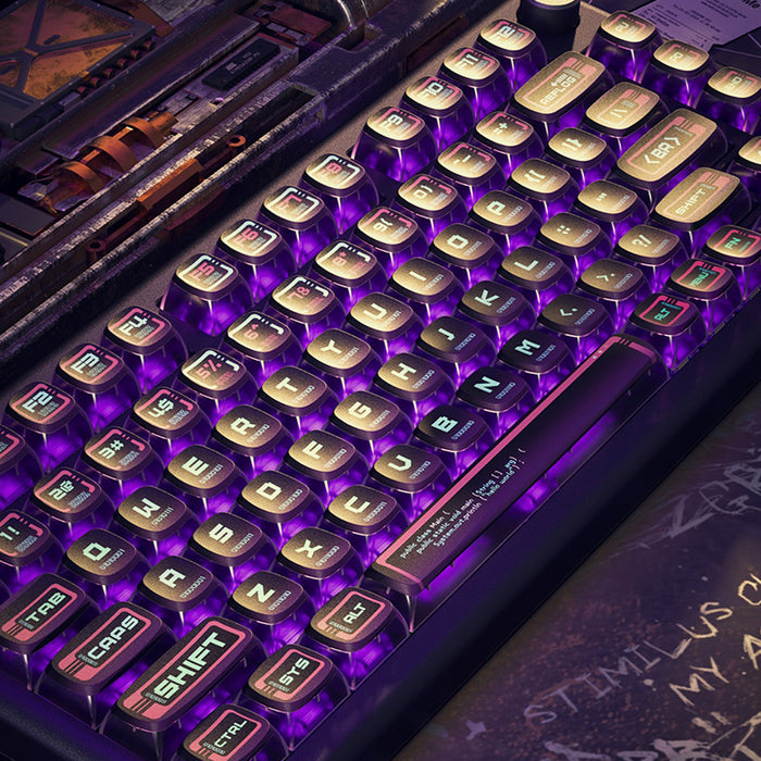 PIIFOX Cyberpunk ASA Profile PBT Keycap Set 117 Keys - WhatGeek