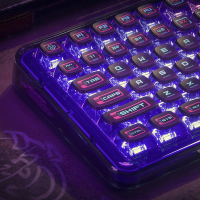 PIIFOX Cyberpunk ASA Profile PBT Keycap Set 117 Keys - WhatGeek
