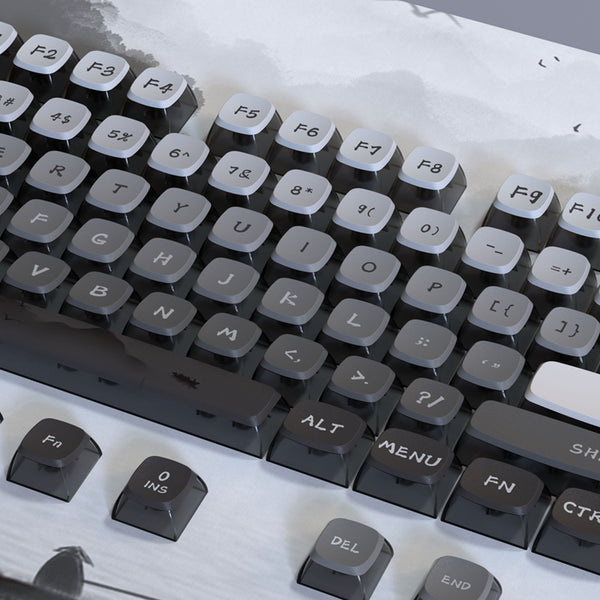 PIIFOX Mountain Fog ASA Profile Pudding Keycap Set 117 Keys - WhatGeek