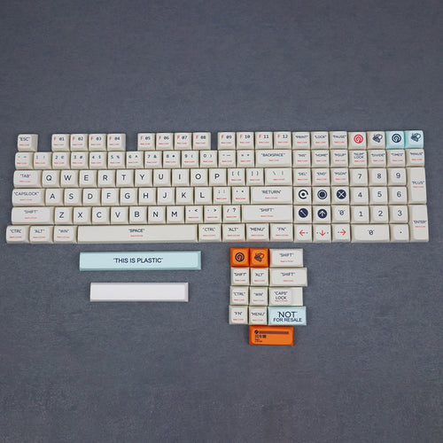 Plastic Theme XDA Profile PBT Keycap Set 128 Keys - WhatGeek
