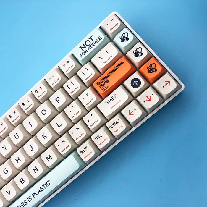 Plastic Theme XDA Profile PBT Keycap Set 128 Keys - WhatGeek