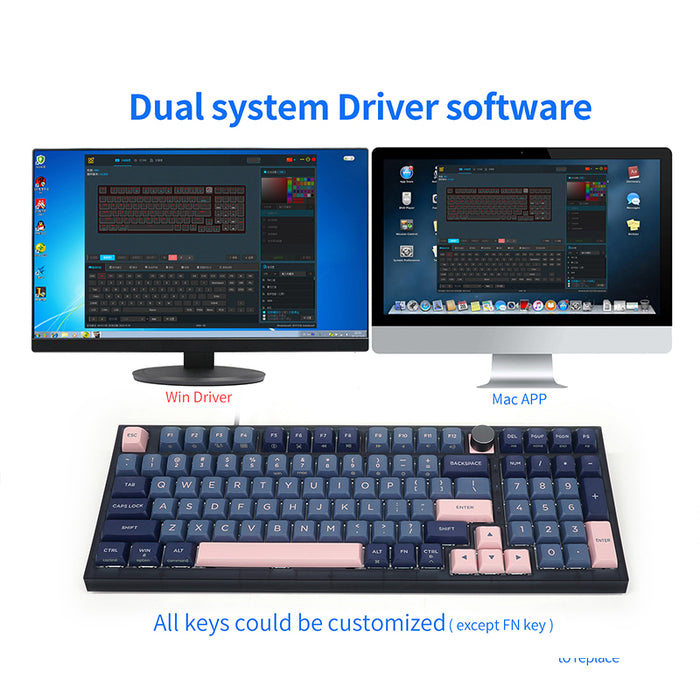 SKYLOONG GK980 1800 Compact 3-Mode RGB DIY Keyboard Kit - WhatGeek