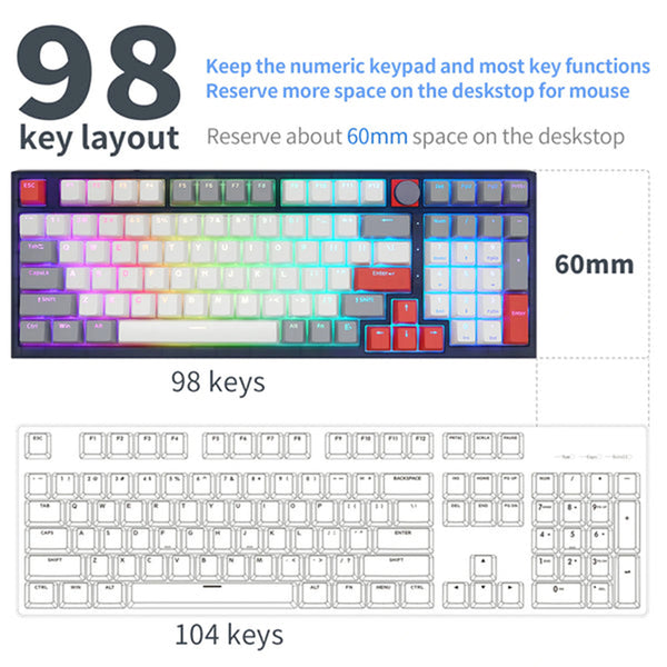 SKYLOONG GK980 1800 Compact Mechanical Keyboard - WhatGeek