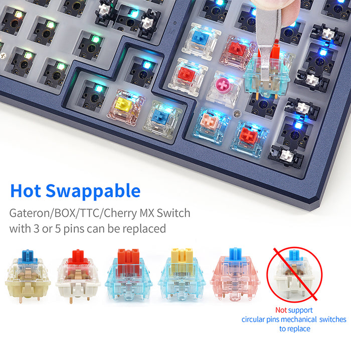 SKYLOONG GK980 with 4 Knobs 3-Mode Mechanical Keyboard - WhatGeek