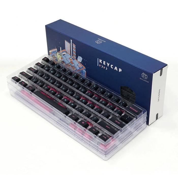SKYLOONG Miami Night GK6 ANSI/ISO Keycap Set 157 Keys - WhatGeek