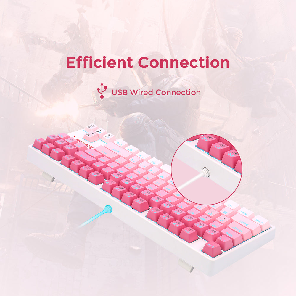 Redragon K576W-GP DAKSA TKL Wired Mechanical Keyboard - WhatGeek