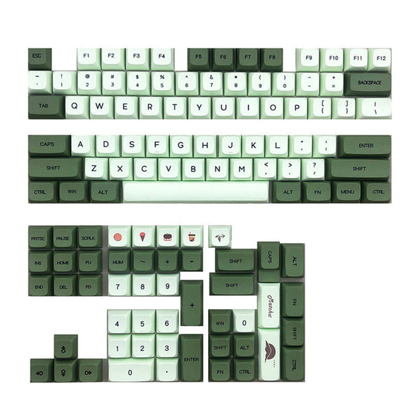 ACGAM Matcha XDA Profile PBT Keycap Set 124 Keys - WhatGeek