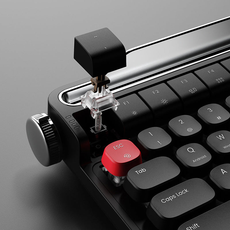ACGAM ACTTO B703 Wireless Typewriter Retro Mechanical Keyboard - WhatGeek